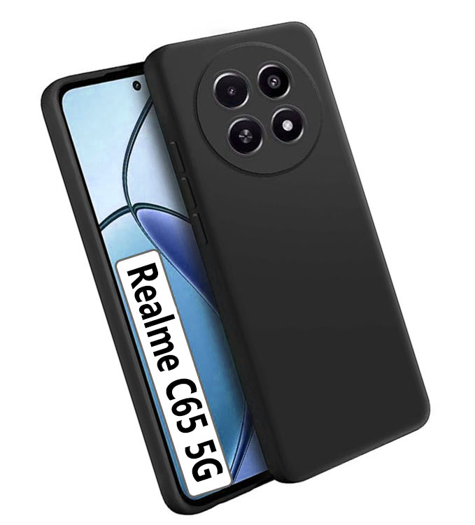 Realme C65 5G cover silicone Matte Soft Silicon Shock Proof Rubberised ...