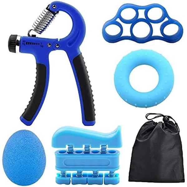 Hand Grip Strengthener (5 PC) Adjustable Hand Gripper 10-60 KG, Finger ...