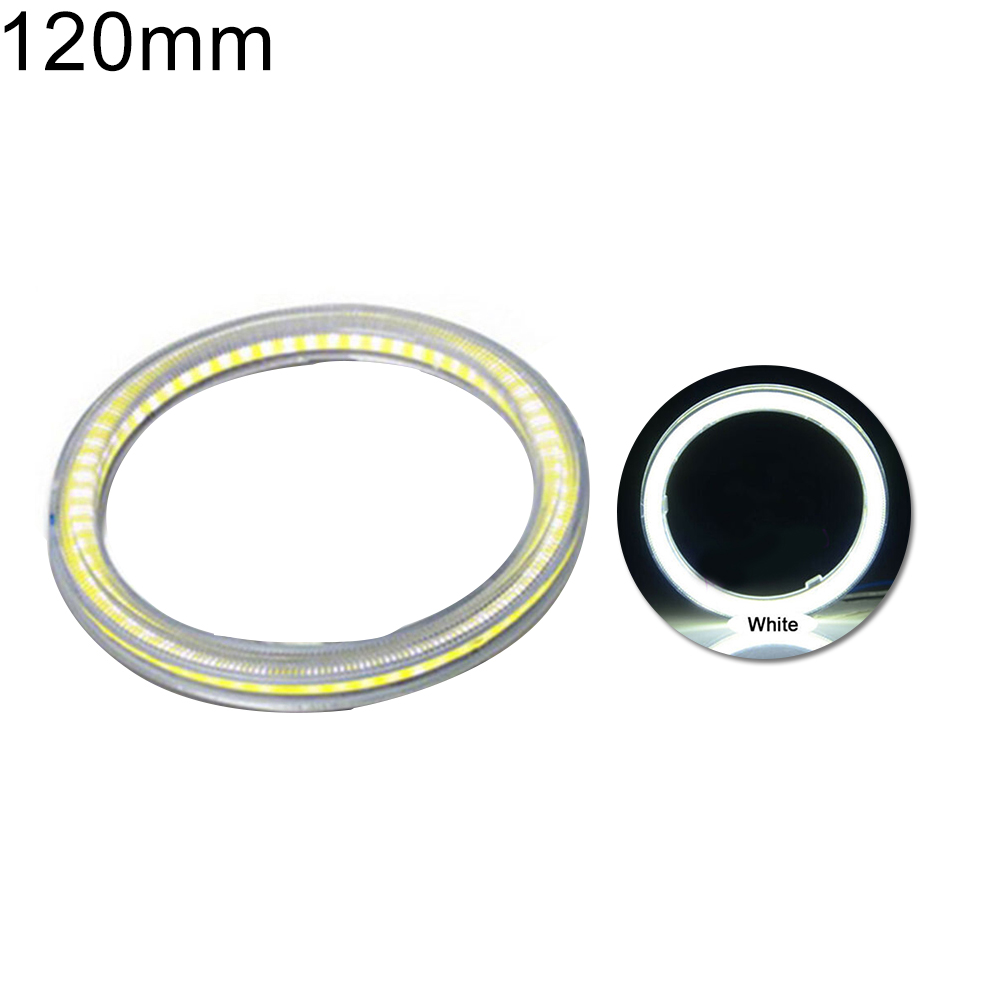 60mm-120mm Car Vehicle Universal COB Angel Eye LED Ring Light Headlight ...