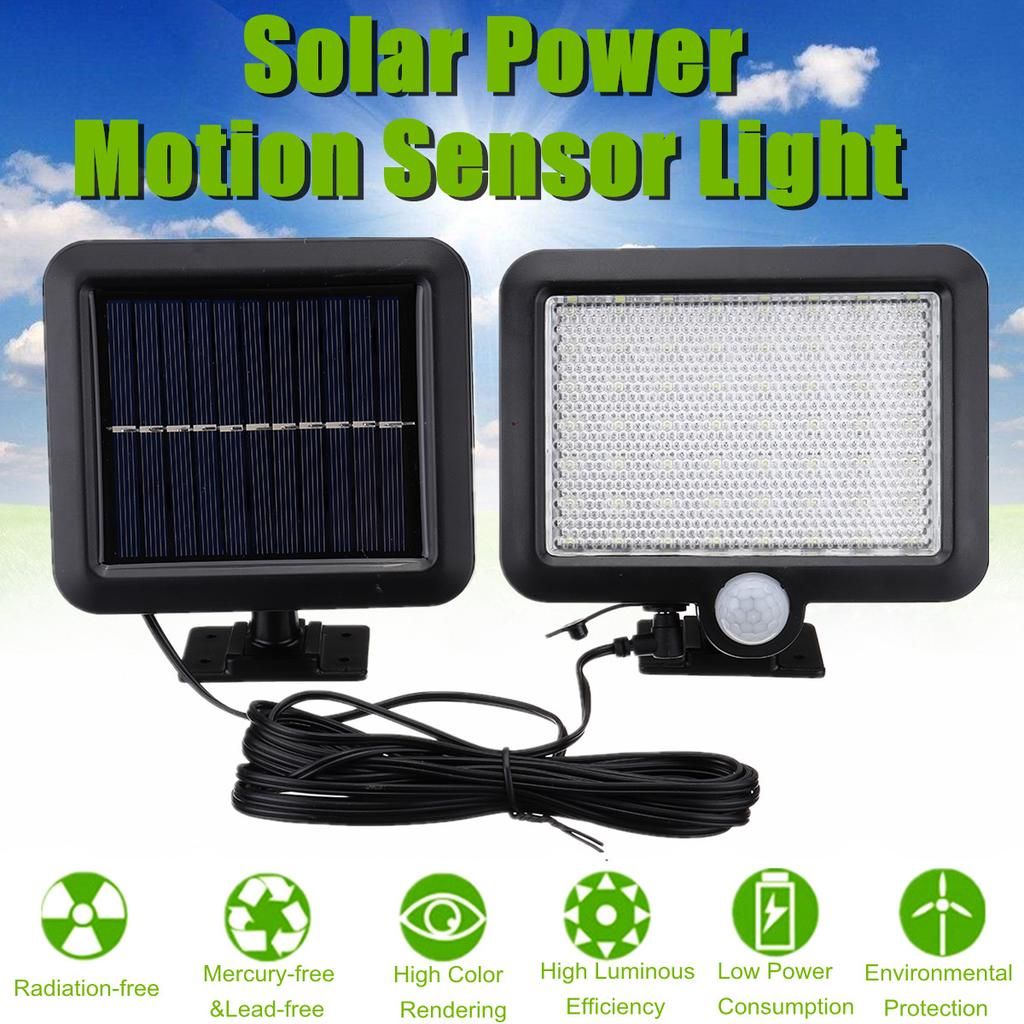 56LED Indoor Outdoor Solar Power Sensor Light