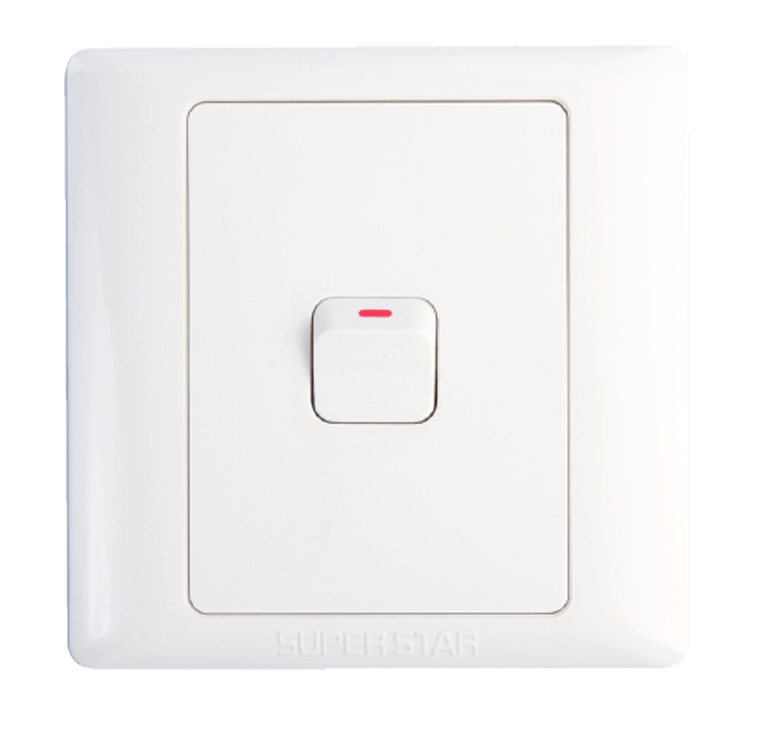 Super Star Lotus 10A 1 Gang Electrical Wall Switch One 1Gang | Daraz.com.bd