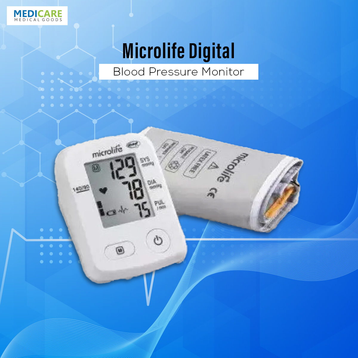 Pressure Machine Microlife Digital Blood Pressure Monitor Set | Daraz ...