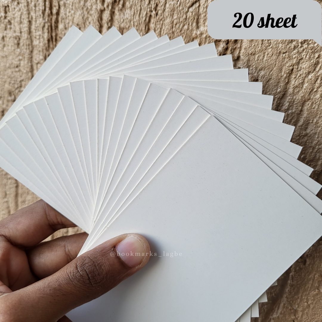 300gsm Swedish Blank Paper for Bookmarks, Bookmarker, Message Card ...