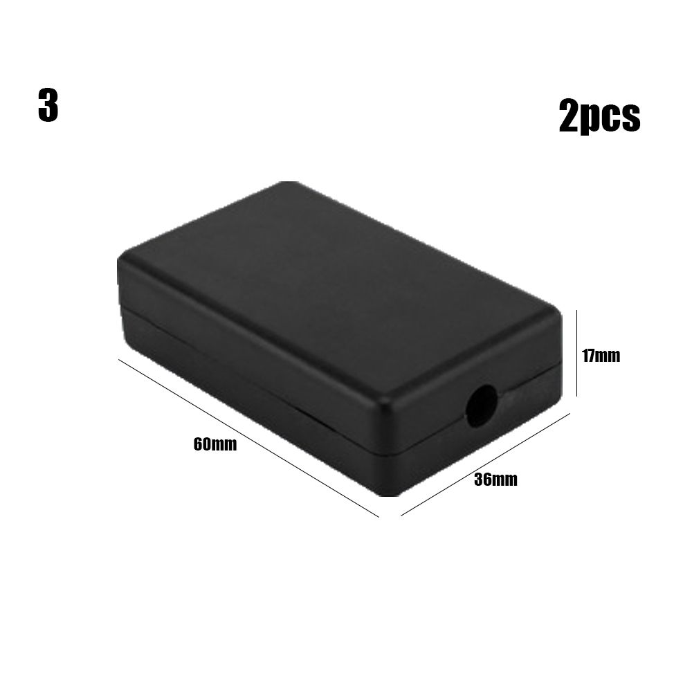 1/2pcs Black DIY ABS Plastic Instrument Case Electronic Project Box ...