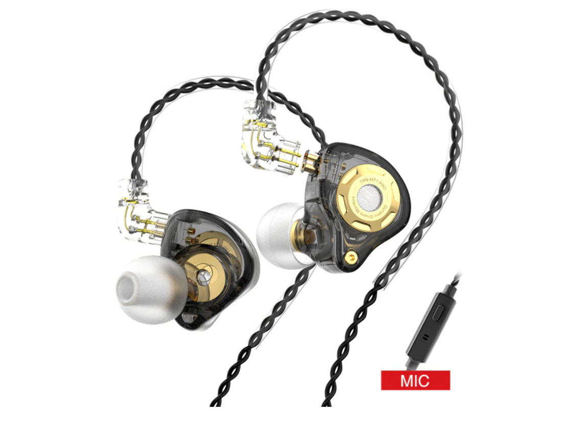 TRN MT1 Pro HIFI In Ear Earphone DJ Monitor Earphones Earbud Dynamic ...