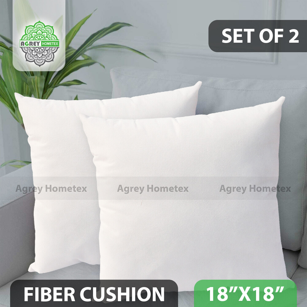 Standard Fiber Cushion Tissue Fabric White (18"x18") Set of 2