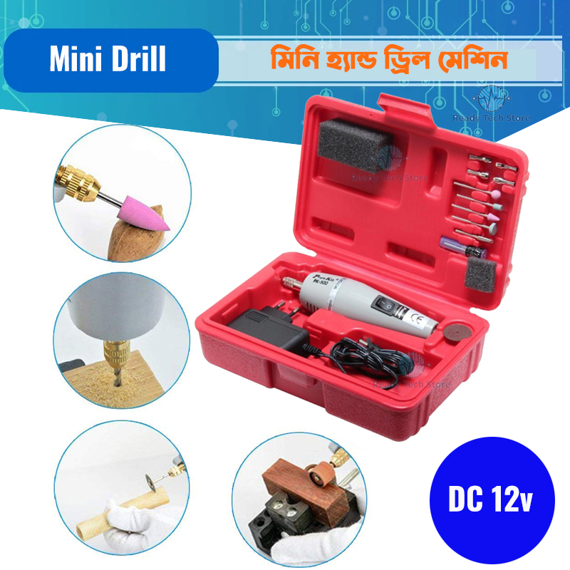 Mini Hand Drill Machine Electric PCB and Circuit Drill Machine Full Set ...