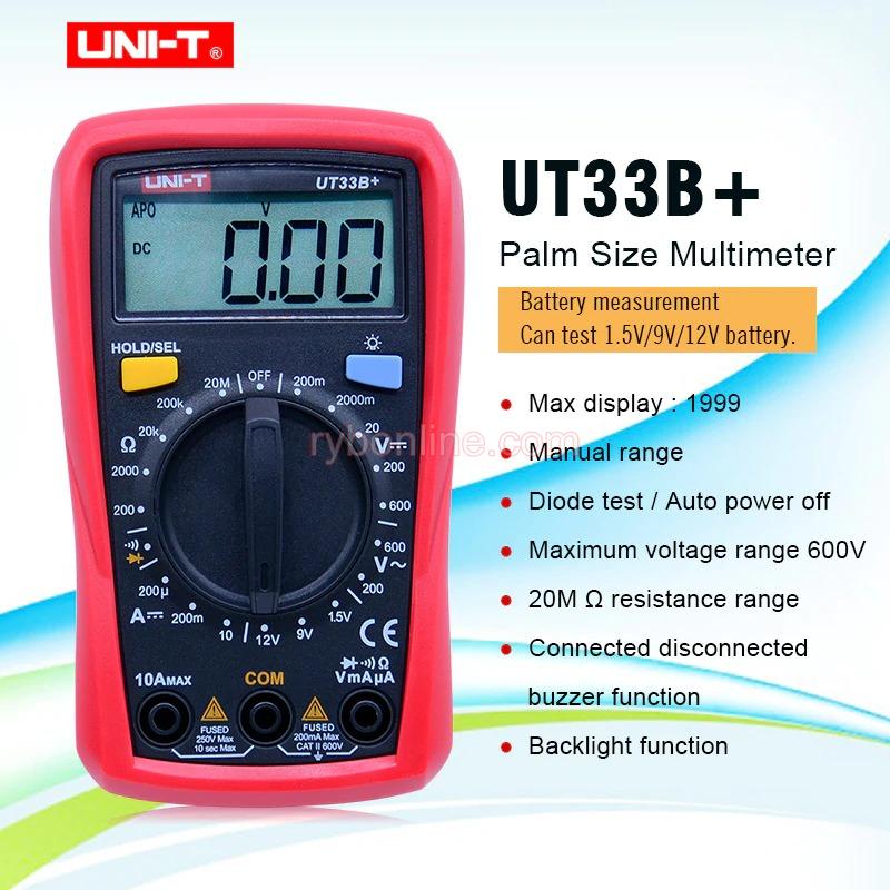 Digital Multimeter Ut33b For Ac Dc Bd