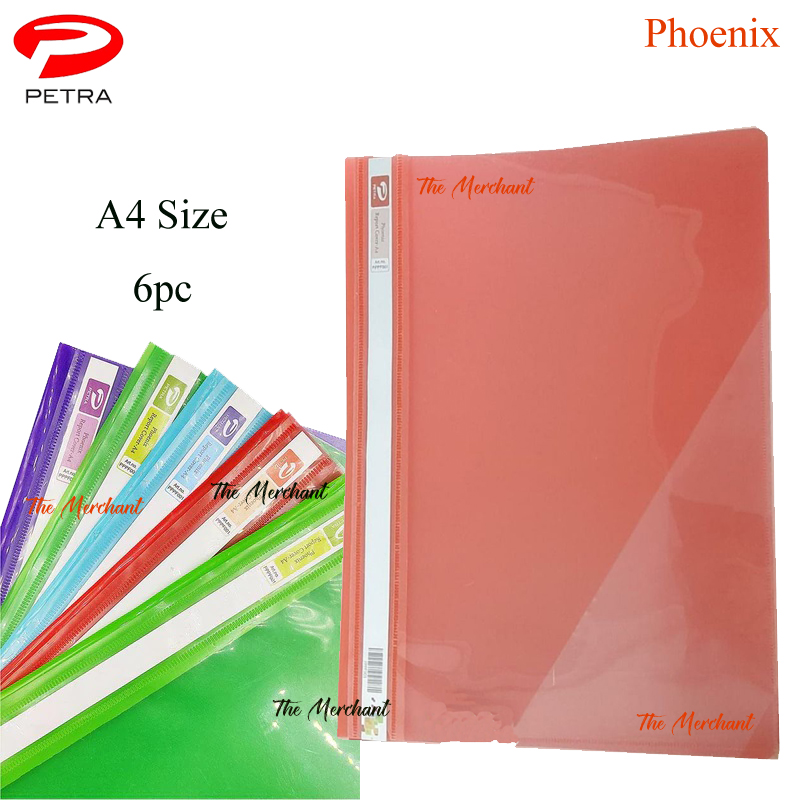 Petra Phoenix Report Cover File_Punch File - 6pc (Muilticolor) | Daraz.com.bd