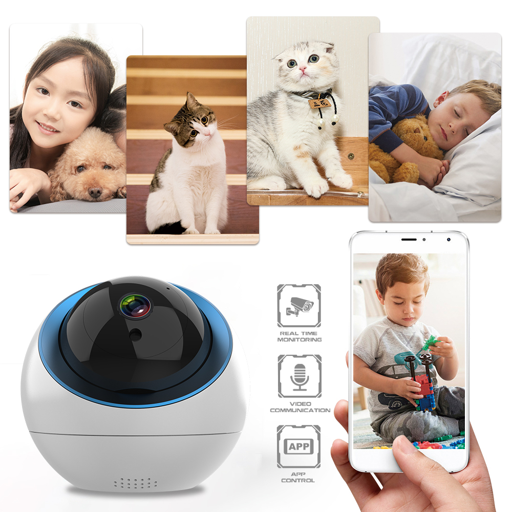 F7 Pet Camera Dog Camera WiFi Camera 1080P CCTV Camera IR Night Vision ...