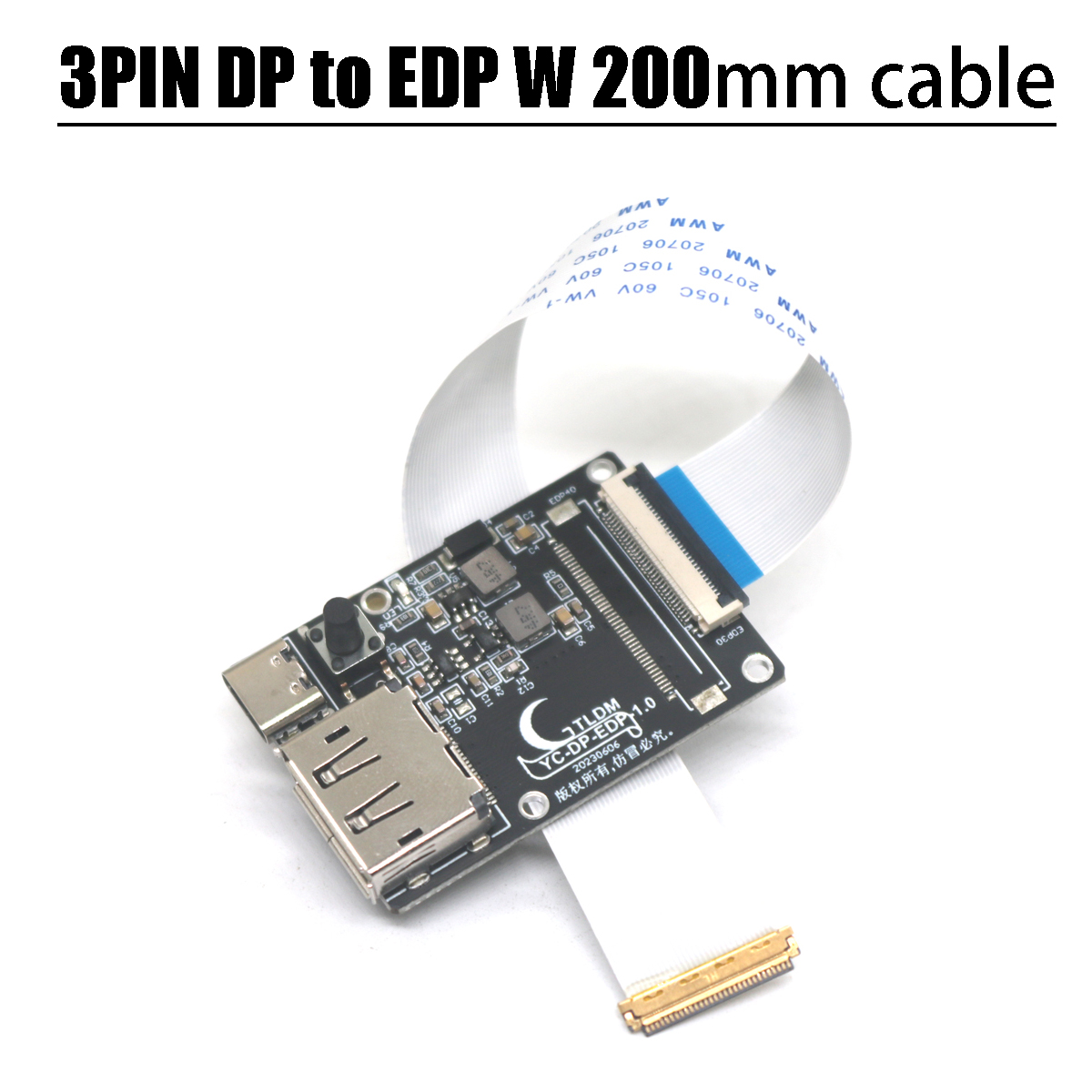 30pin 40pin DP to EDP driver board TYPEC EDP signal adapter board EDP cable 4k 8K 120HZ for 30p ...