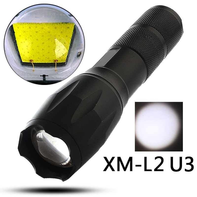 Led CREE XM-L2 U3 Light Lamp Flash Lighting 5000LM Tactical Torch ...