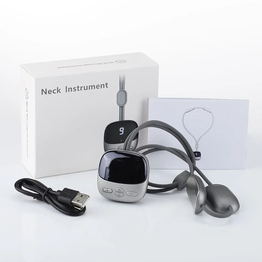 【NEW】 EMS Tens Massager With Heating Microcurrent Cervical Neck Pulse ...