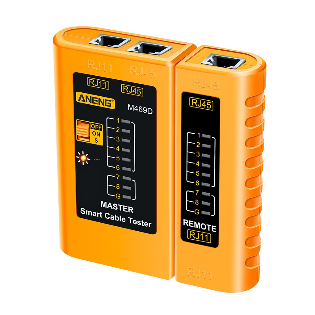 Network Cable Tester with LED Indicator RJ45 RJ11 Testing Detecting ...