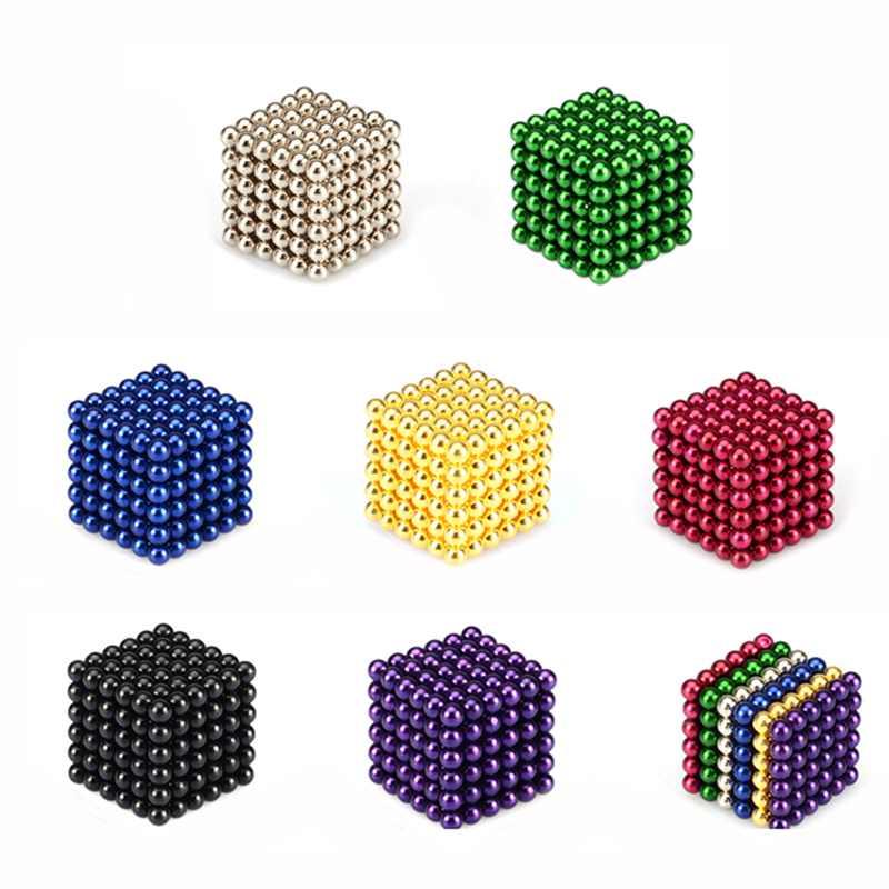 【Happy baby toy store】3mm 216pcs Magnet Balls Magic Beads Puzzle Ball ...