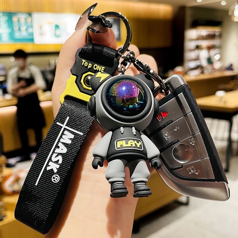 Astronaut Bears Key Chains Ring Fashion Cute Animal Bag Key ring Holder ...