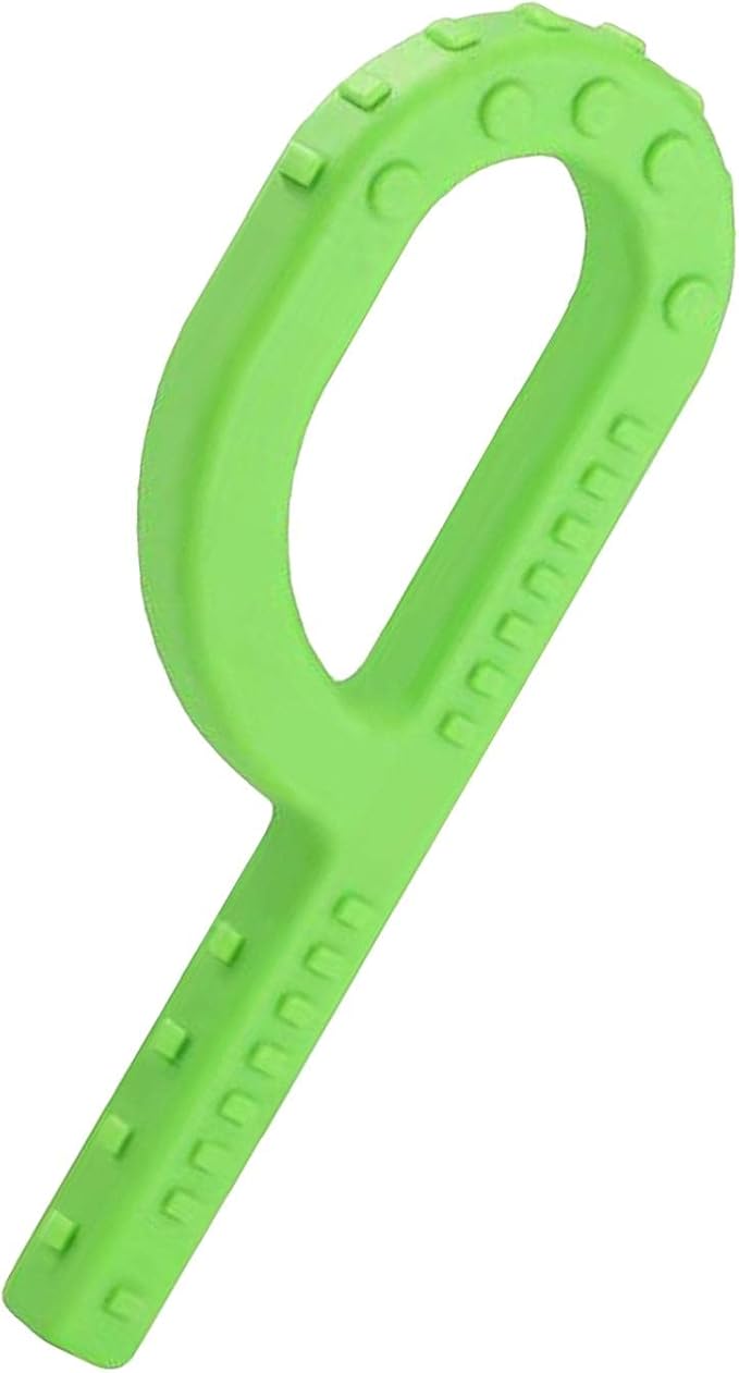 P-Shaped Sensory Chew Toy – Textured Silicone Oral Tool for Focus ...