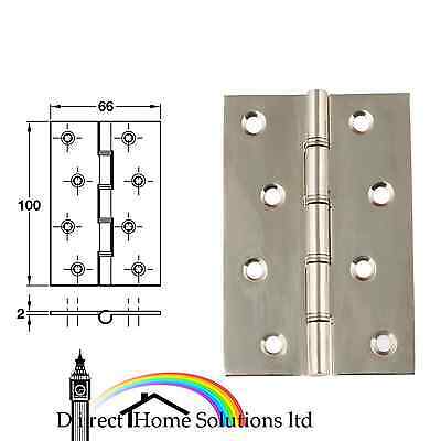 Boss 4" SS Premium Quality Door Hinges(4ps),3mm without cap | Daraz.com.bd