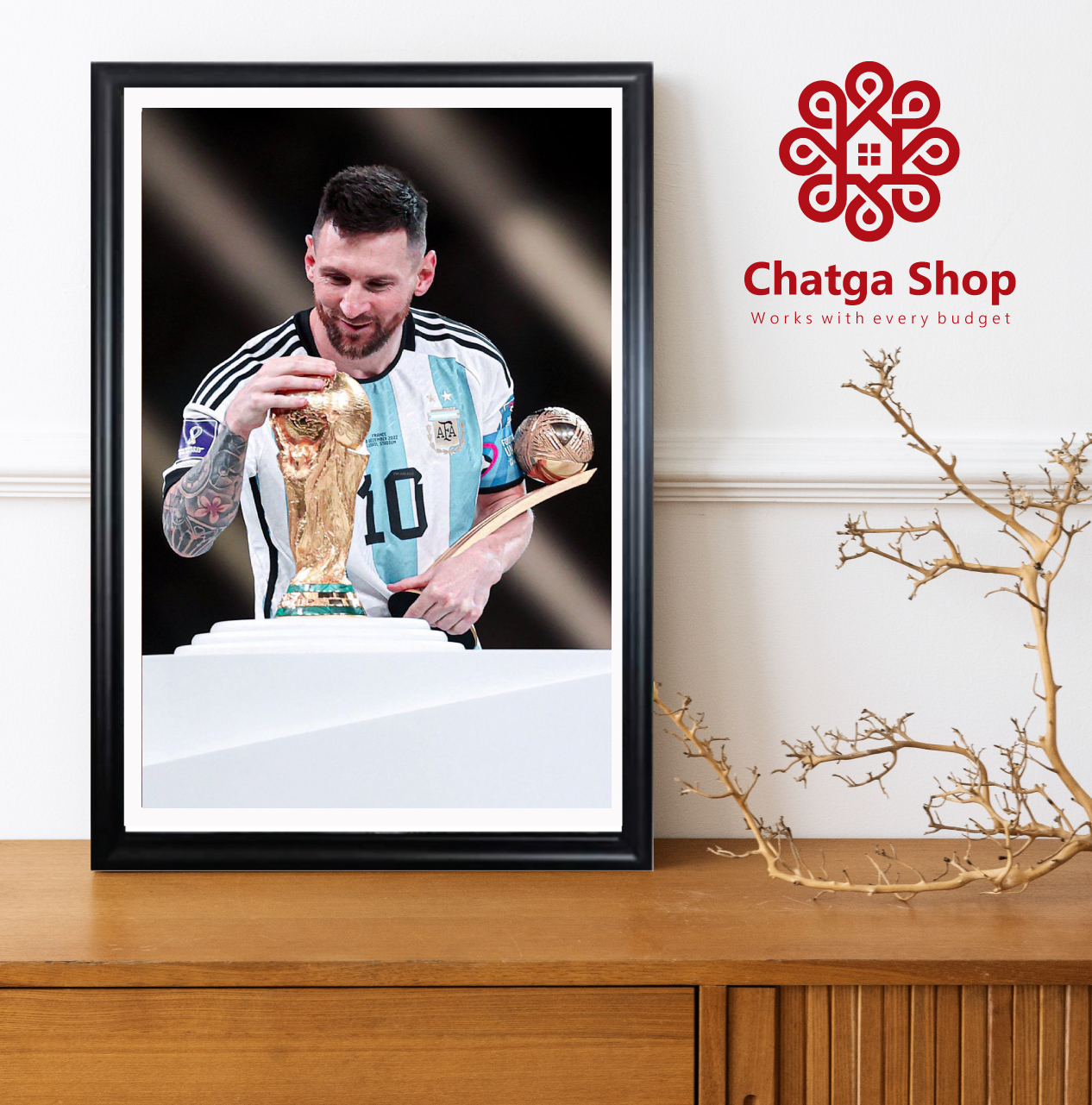 Lionel Messi World Cup 2022 Photo Frame | Showcase Your Football ...