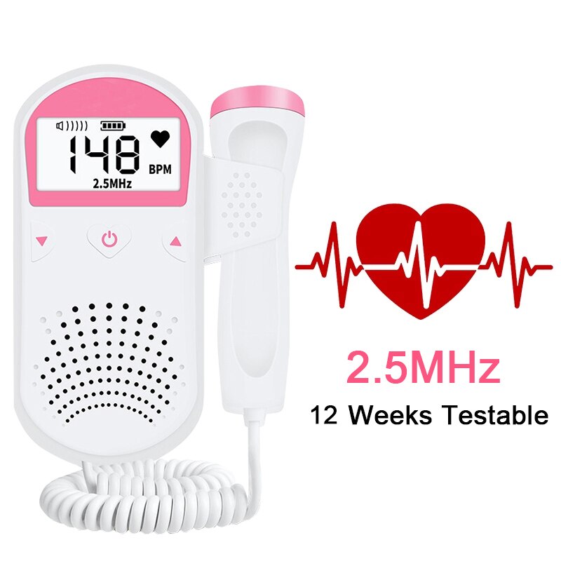Doppler fetal Fetal Heart rate Monitor Household for Pregnant Fetal ...