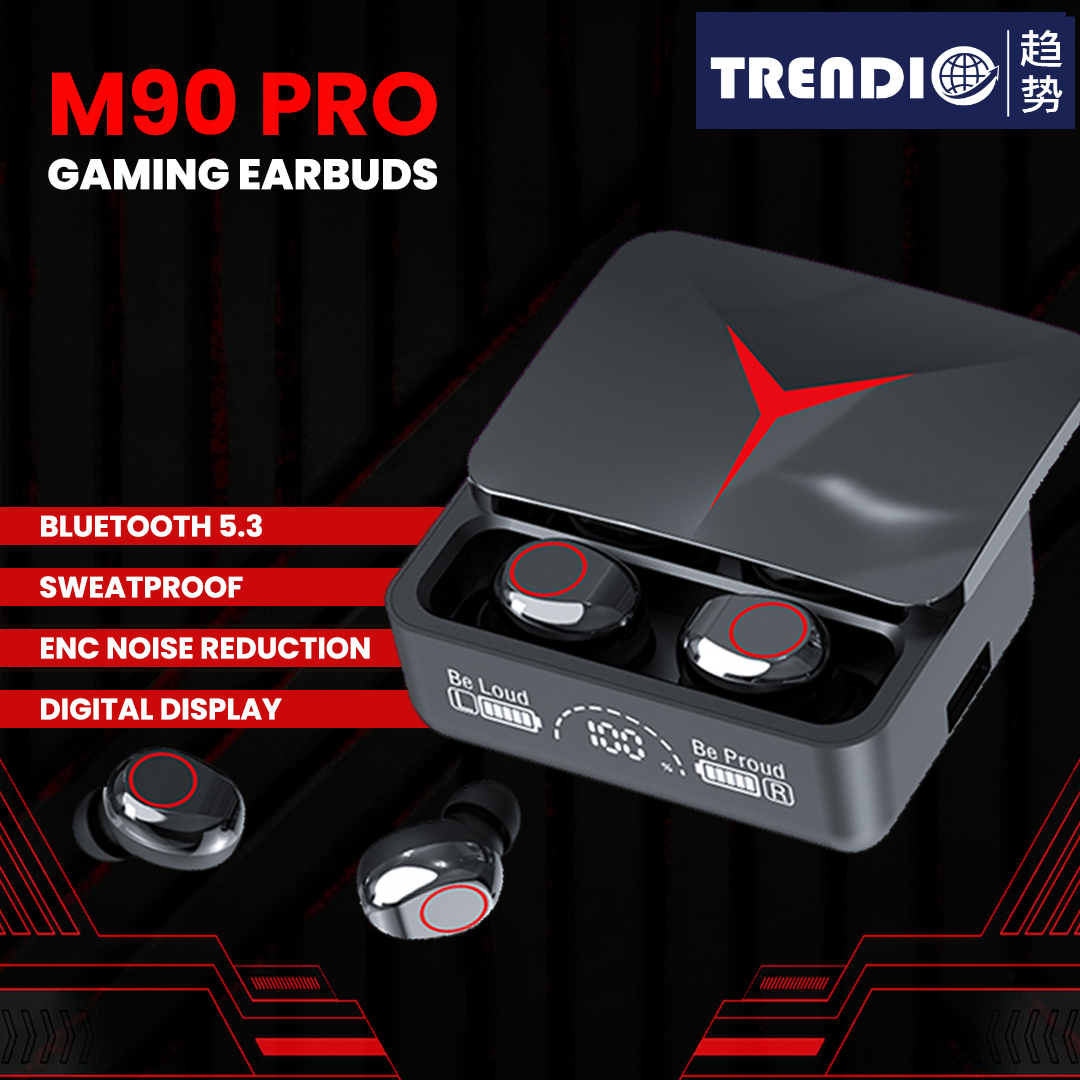 M90 Pro TWS Earphones HD Voice, Noise Cancelling, Bluetooth Earbuds ...