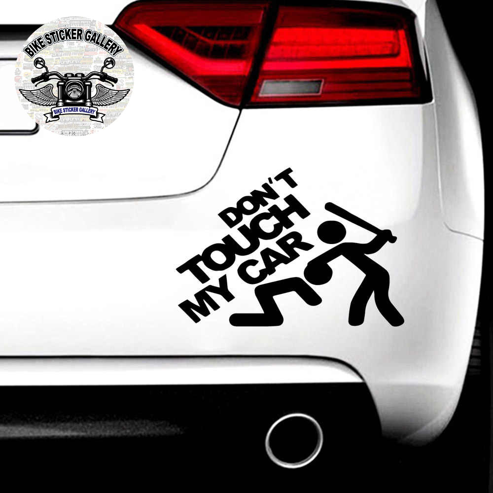 Car Sticker- Don't touch my car ( Waterproof & Premium quality) - Car ...