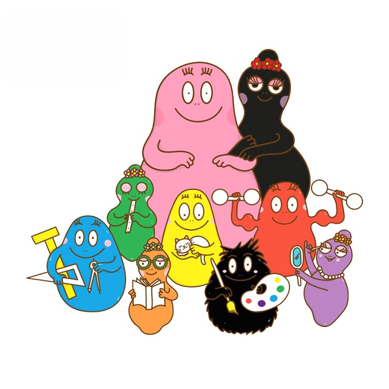 Barbapapa Motorcycle Car Bumper Window Stickers Vinyl Car Sticker ...