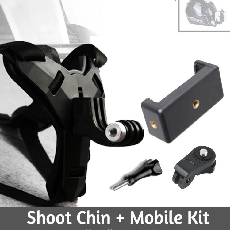 Motorcycle Helmet Chin Mobile Phone Holder Moto Dji Gopro Mountain Dog ...