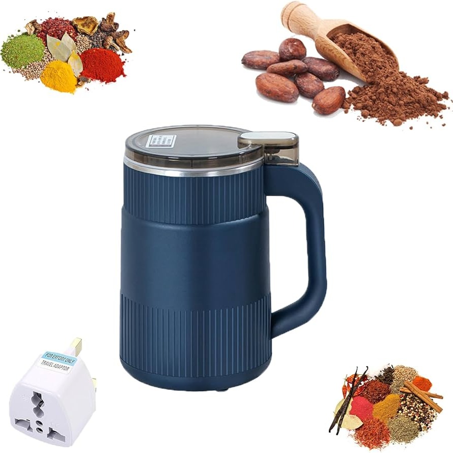 Mini High Power Electric Grinder Machine - 500ml - Navy Blue | Daraz.com.bd
