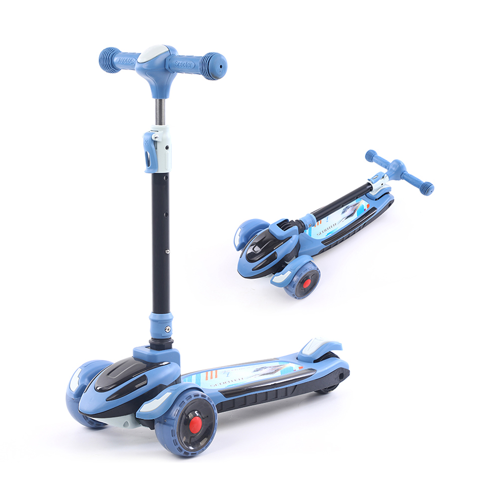 Kick Scooter for Kids 3 Wheels Deluxe Folding Aluminum 3 Adjustable ...