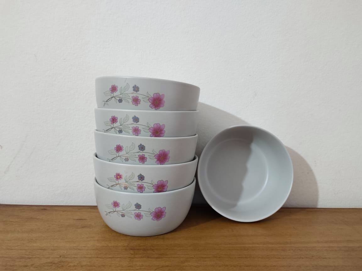 6 Pcs Ceramic Dinner Deep Curry Bowl Set ,Soup Bowl, Rejala Bowl Set ...