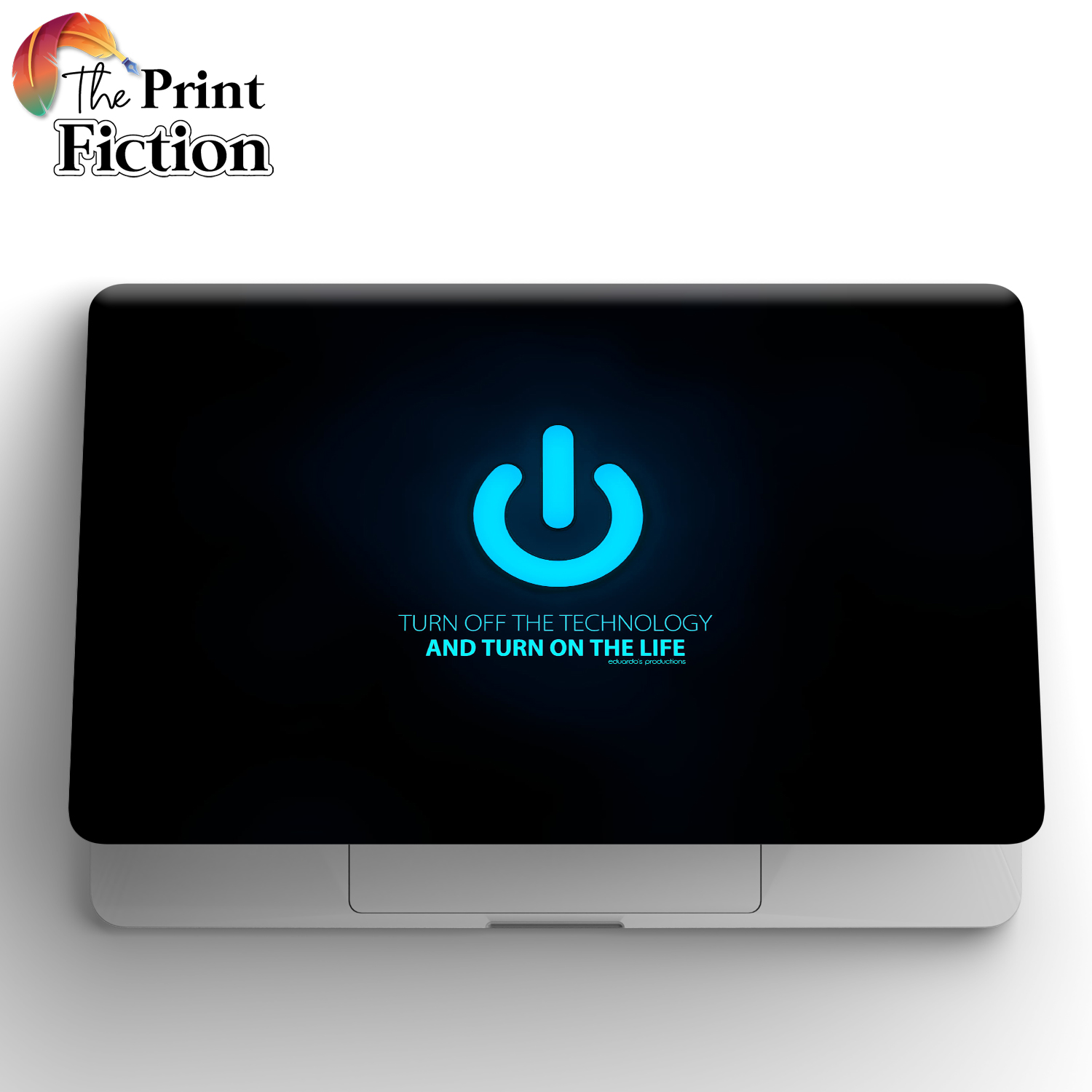 Turn On Life, Turn Off Technology - Laptop Sticker