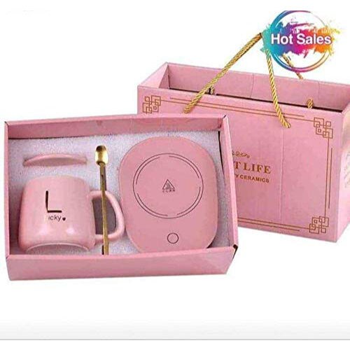 Lucky Electric Heating Ceramic Mug Coffee Mug Cup Warmer Pad 55 ° C ...