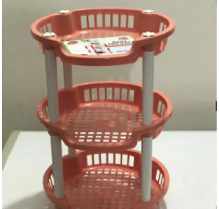 Multi functional 3 Layer Plastic Kitchen Bathroom Shelf Organizer ...