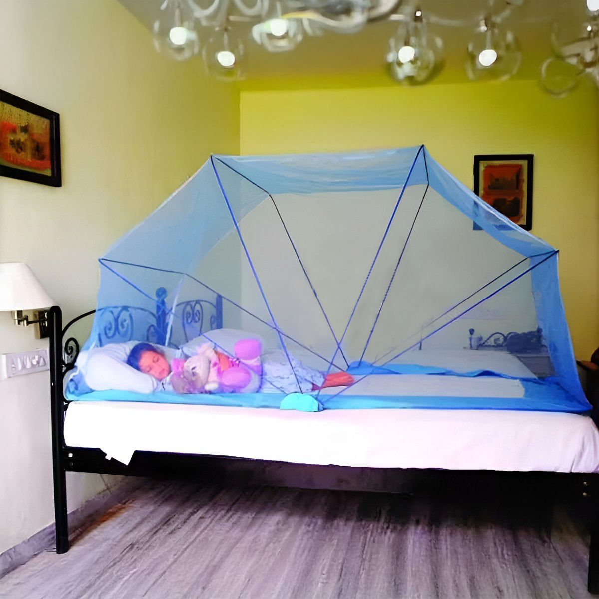 Lazy Adult Mosquito Net Single Bed portable foldable mosquito net ...