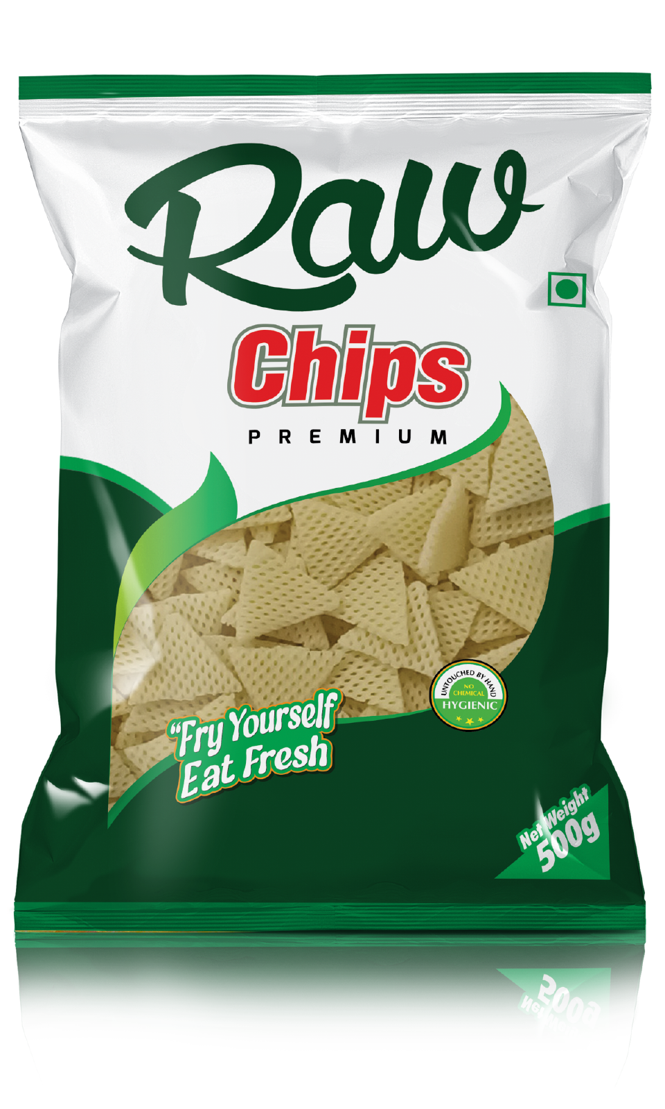 RAW 3D Triangle Chips Ready to Fry-500 gm | Daraz.com.bd