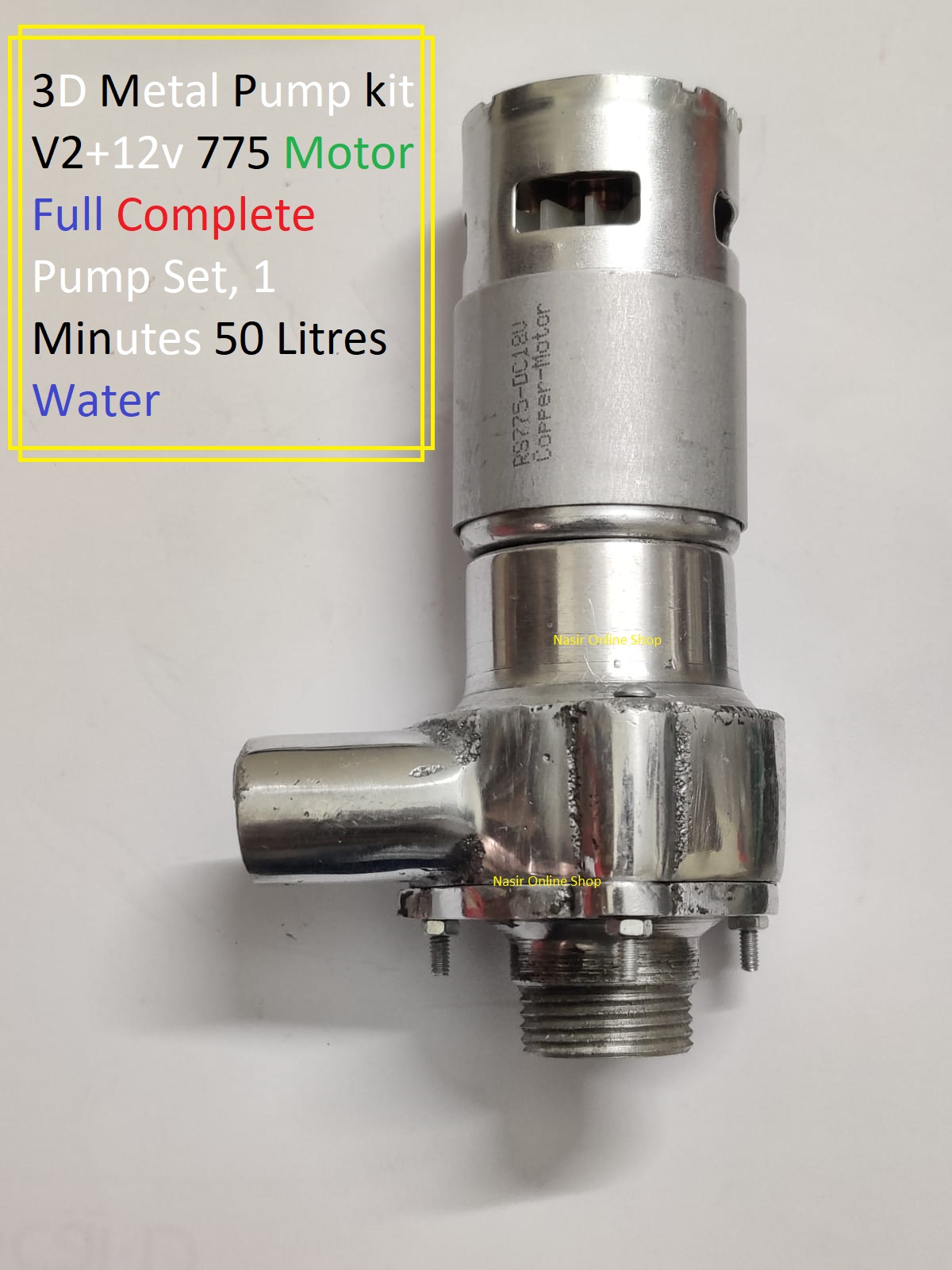 775 Motor Metal kit Version 2 | Version 2 Metal Kit all set with 775 ...