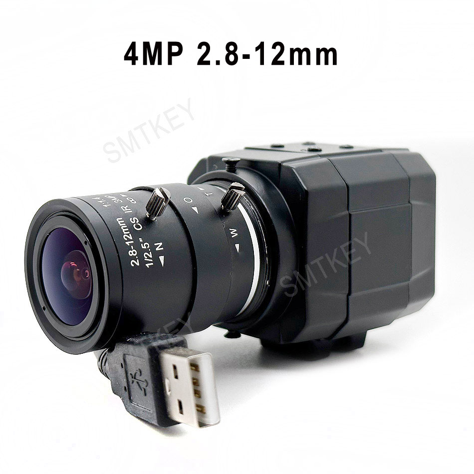 HD 4K 2K USB Metal Box PC Webcam 8MP 4MP With 6mm and 2.8-12mm 5-50mm ...