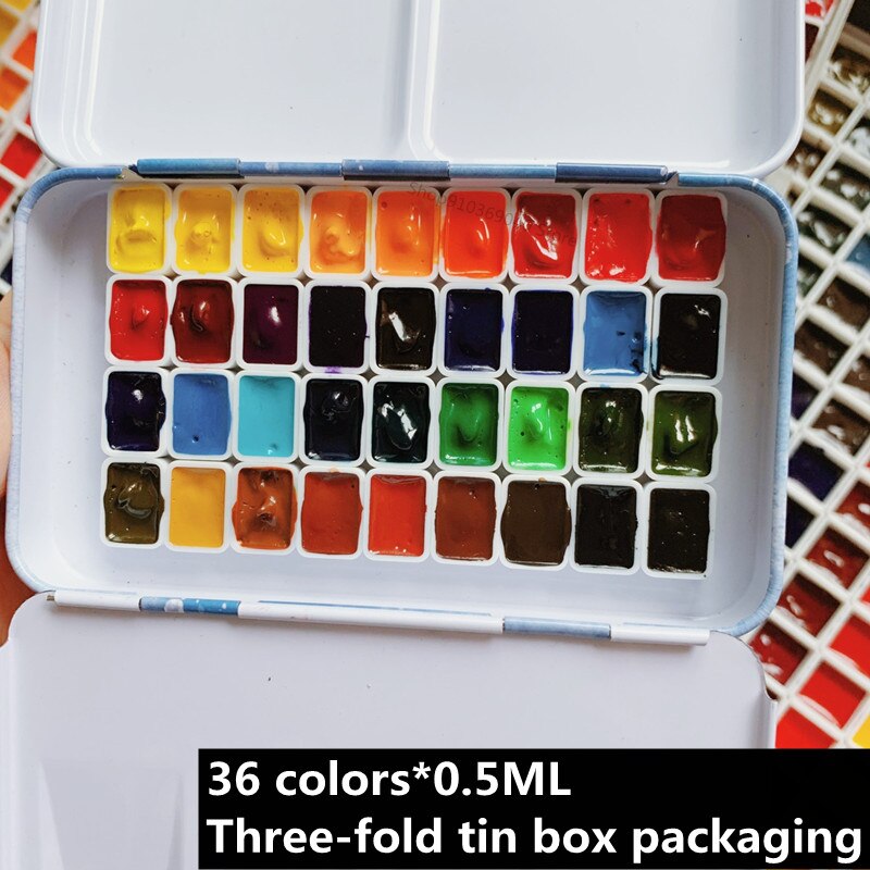 American M.Graham Artist Watercolor Paint 24/36 Colors 0.5ml 1ml ...