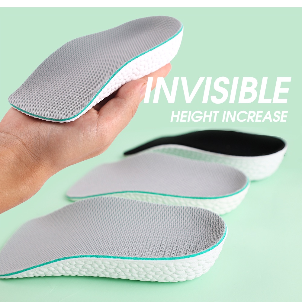 Arch Support Height Insoles Light Weight Soft Elastic Lift for Men ...