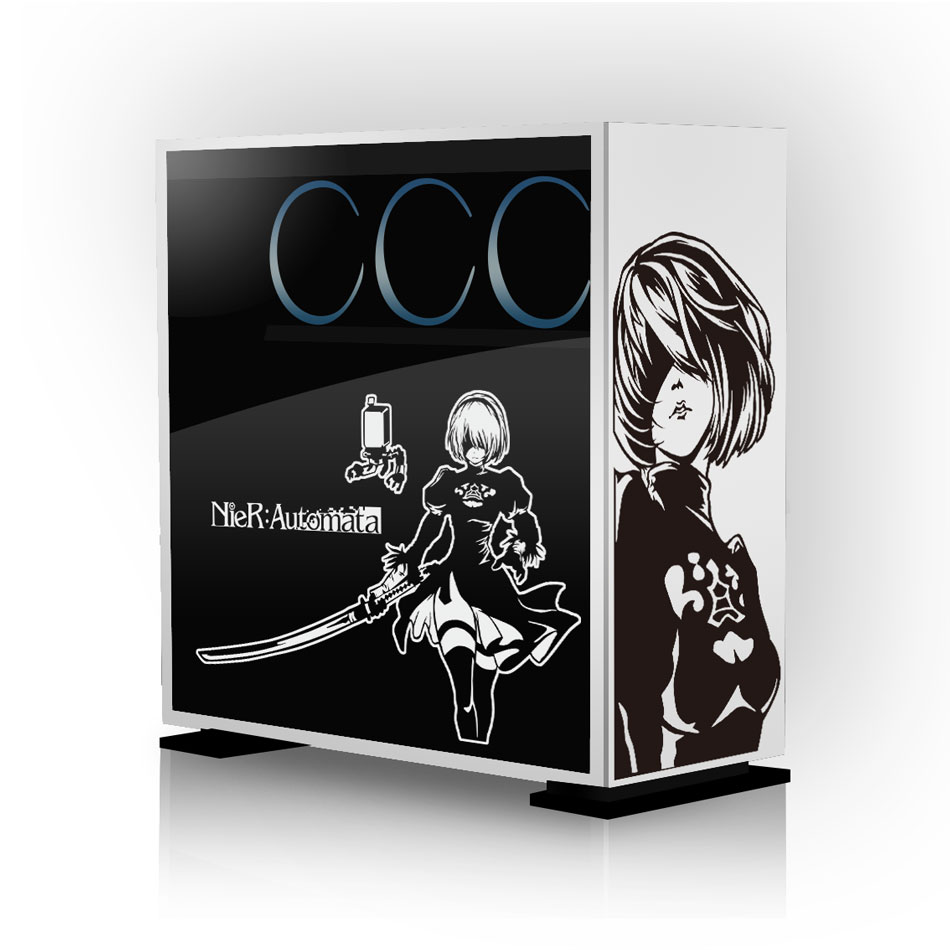 NieR:Automata ATX Gaming PC Case Stickers Mid Tower Computer Decorative ...