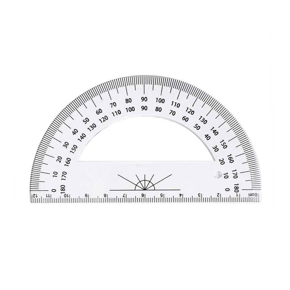 Durable Plastic Set Square Transparent With Handle Triangle Ruler ...