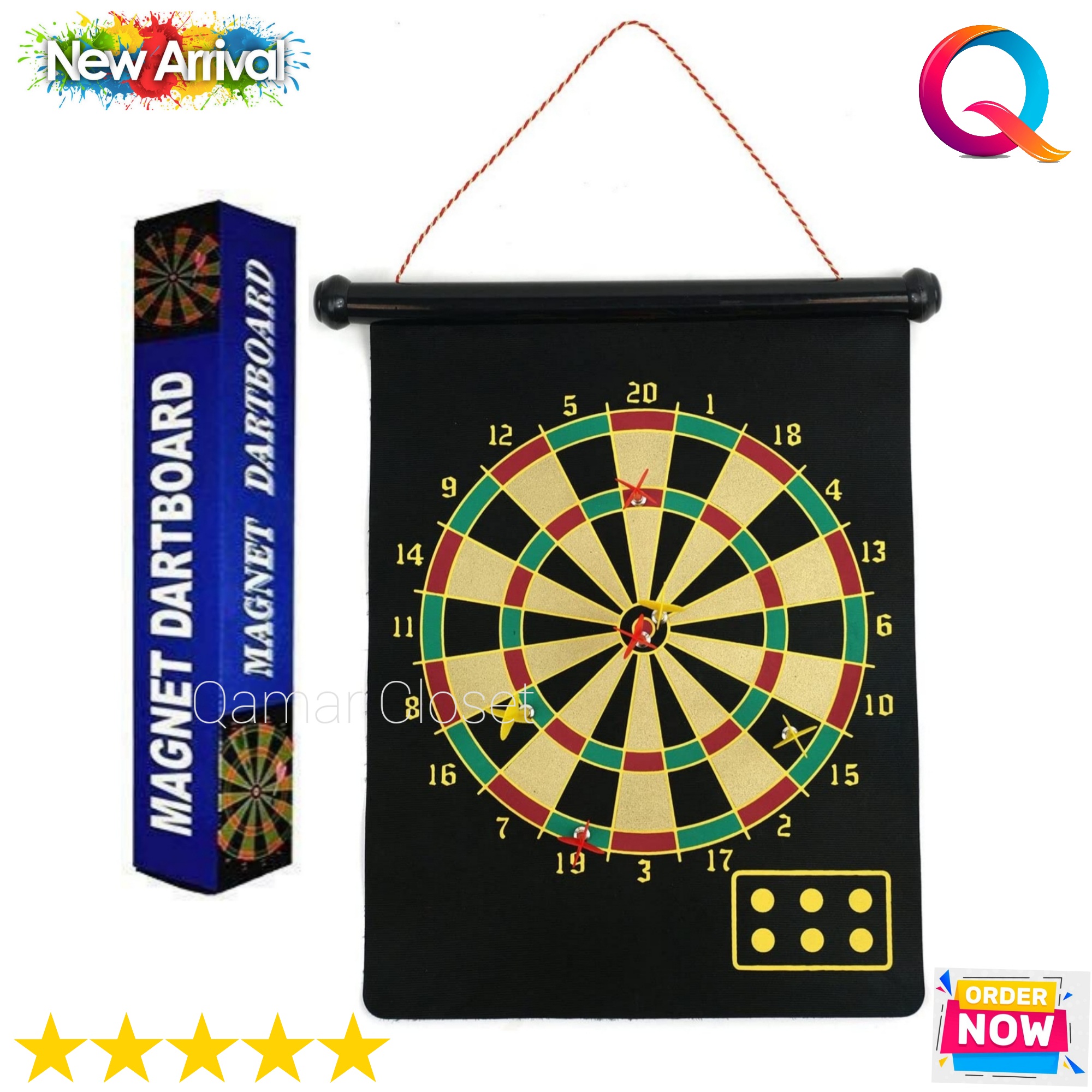 Magnetic Roll-up Dart Board Game 17" | Daraz.com.bd
