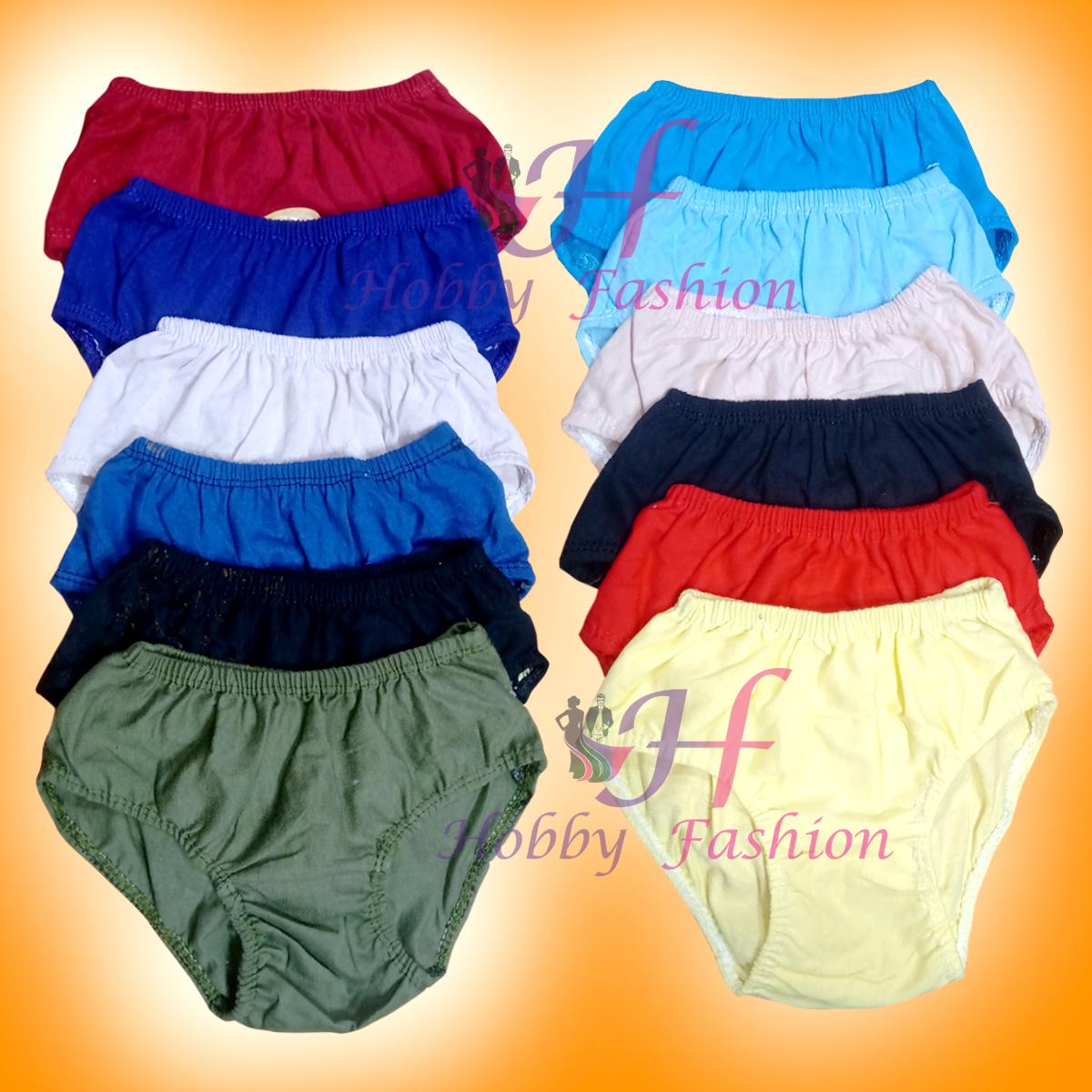 12 Pieces Set Multi Color Baby Panty by difference color | Daraz.com.bd