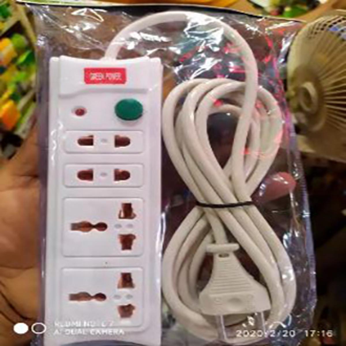 Multiplug Extention 4 socket | Daraz.com.bd