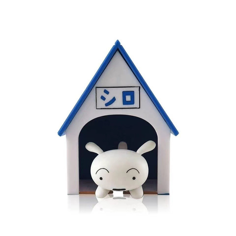Crayon Shin-chan's Dog Key Chain Kennel Pendant Decoration Anime Figure ...