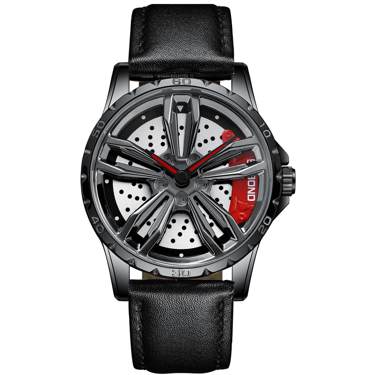 Rotation Wheel Watch for Man Spinning Rim Hub Quartz Wristwatch Luxury ...