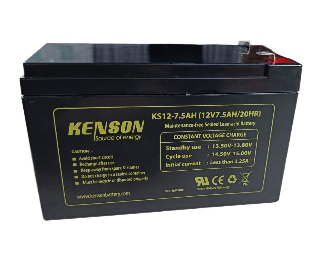 Kenson KS12-7.5AH (12V7.5AH/20HR) UPS Battery | Daraz.com.bd