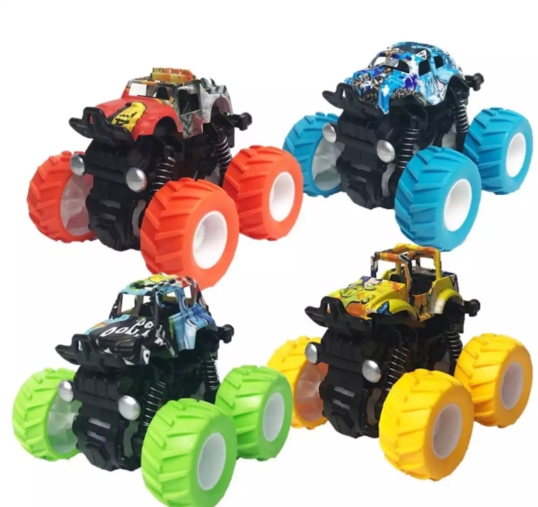 Pull Back Speed OFF-ROAD Monster Trucks for kids 4 wheel drive (4WD ...
