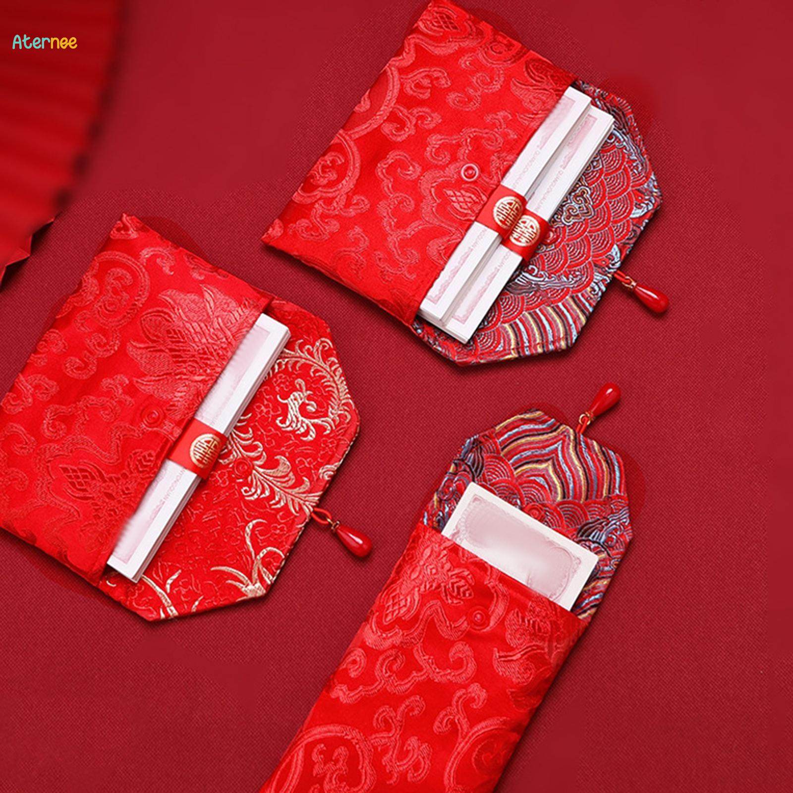 Chinese Lunar Year Red Envelope Hongbao Traditional Gift Money Envelope ...